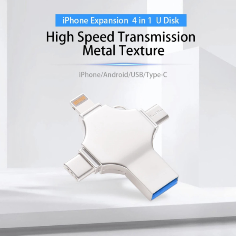 Mini clé USB en métal à double usage 4en 1. – CISHOP