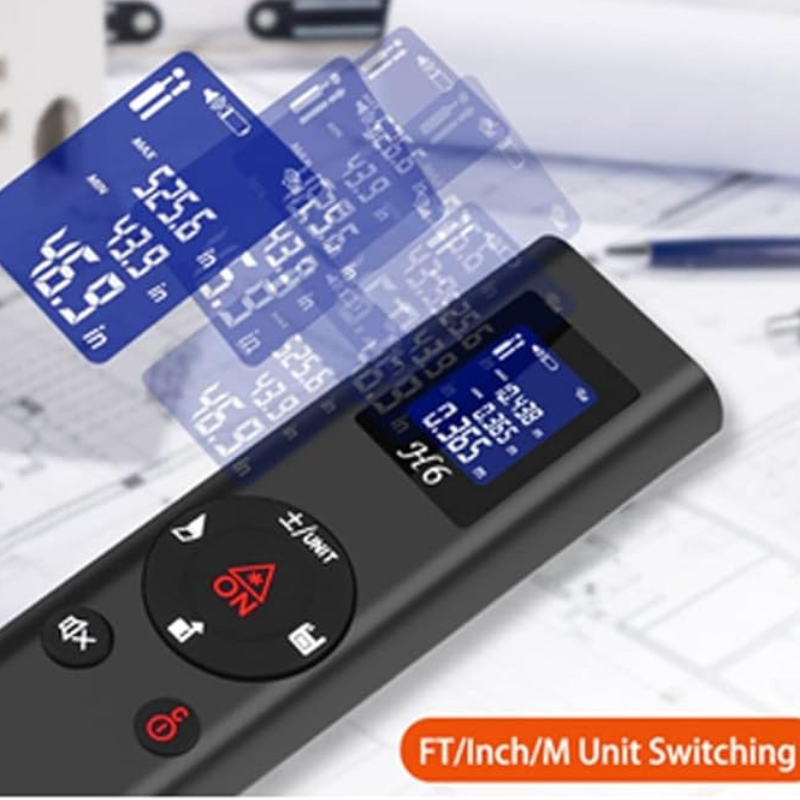 Mini télémètre laser portable de poche rechargeable USB de 40 mètres ...